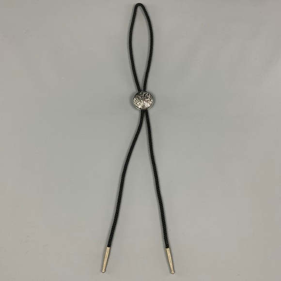 Vintage | Accessories | Vintage Black Silver Braided Cord Round Brooch ...